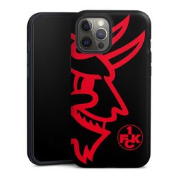 DeinDesign iPhone 12 Pro Handy Panzer Handyh&uuml;lle robuste Outdoor H&uuml;lle Schutzh&uuml;lle matt 1. Fc Kaiserslautern Logo Official Licensed Product Tough Case