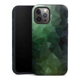 DeinDesign iPhone 12 Pro Handy Panzer Handyh&uuml;lle robuste Outdoor H&uuml;lle Schutzh&uuml;lle matt Tarnmuster Geometric Mosaic Tough Case