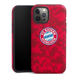 DeinDesign iPhone 12 Pro Handy Panzer Handyh&uuml;lle robuste Outdoor H&uuml;lle Schutzh&uuml;lle matt Camouflage Fc Bayern M&uuml;nchen Fcb Tough Case