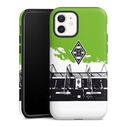 DeinDesign iPhone 12 Handy Panzer Handyh&uuml;lle robuste Outdoor H&uuml;lle Schutzh&uuml;lle matt Merchandise Borussia M&ouml;nchengladbach Stadium Tough Case