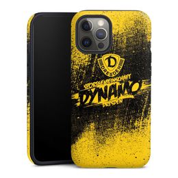 DeinDesign iPhone 12 Pro Handy Panzer Handyh&uuml;lle robuste Outdoor H&uuml;lle Schutzh&uuml;lle matt Logo Official Licensed Product Sg Dynamo Dresden Tough Case
