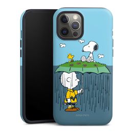 DeinDesign iPhone 12 Pro Handy Panzer Handyh&uuml;lle robuste Outdoor H&uuml;lle Schutzh&uuml;lle matt Peanuts Children Snoopy Tough Case