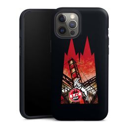 DeinDesign iPhone 12 Pro Handy Panzer Handyh&uuml;lle robuste Outdoor H&uuml;lle Schutzh&uuml;lle matt 1. Fc K&ouml;ln Cologne Cathedral Official Licensed Product Tough Case