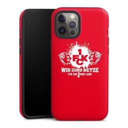 DeinDesign iPhone 12 Pro Handy Panzer Handyh&uuml;lle robuste Outdoor H&uuml;lle Schutzh&uuml;lle matt Spruch 1. Fc Kaiserslautern Official Licensed Product Tough Case