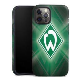 DeinDesign iPhone 12 Pro Handy Panzer Handyh&uuml;lle robuste Outdoor H&uuml;lle Schutzh&uuml;lle matt Sv Werder Bremen Official Licensed Product Coat Of Arms Tough Case