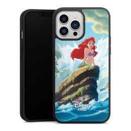 DeinDesign iPhone 13 Pro Max Handy Premium Silikon H&uuml;lle Handyh&uuml;lle schwarz Case Official Licensed Product Arielle Die Meerjungfrau Mermaid Silikon Premium Case