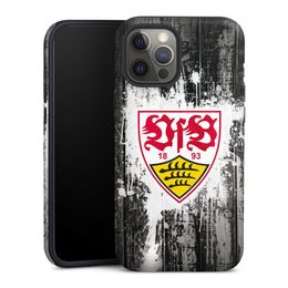 DeinDesign iPhone 12 Pro Handy Panzer Handyh&uuml;lle robuste Outdoor H&uuml;lle Schutzh&uuml;lle matt Official Licensed Product Vfb Stuttgart Bundesliga Tough Case