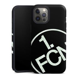DeinDesign iPhone 12 Pro Handy Panzer Handyh&uuml;lle robuste Outdoor H&uuml;lle Schutzh&uuml;lle matt Logo 1. Fcn 1. Fc N&uuml;rnberg Tough Case