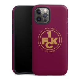 DeinDesign iPhone 12 Pro Handy Panzer Handyh&uuml;lle robuste Outdoor H&uuml;lle Schutzh&uuml;lle matt 125 Jahre 1. Fc Kaiserslautern 1. Fck Tough Case