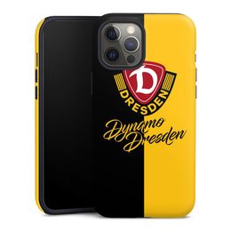 DeinDesign iPhone 12 Pro Handy Panzer Handyh&uuml;lle robuste Outdoor H&uuml;lle Schutzh&uuml;lle matt Sg Dynamo Dresden Official Licensed Product Sgd Tough Case