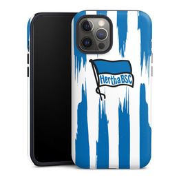 DeinDesign iPhone 12 Pro Handy Panzer Handyh&uuml;lle robuste Outdoor H&uuml;lle Schutzh&uuml;lle matt Bundesliga Hertha Bsc Official Licensed Product Tough Case