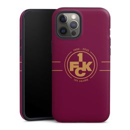 DeinDesign iPhone 12 Pro Handy Panzer Handyh&uuml;lle robuste Outdoor H&uuml;lle Schutzh&uuml;lle matt 1. Fc Kaiserslautern 125 Jahre Official Licensed Product Tough Case