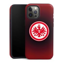 DeinDesign iPhone 12 Pro Handy Panzer Handyh&uuml;lle robuste Outdoor H&uuml;lle Schutzh&uuml;lle matt Official Licensed Product Coat Of Arms Eintracht Frankfurt Tough Case
