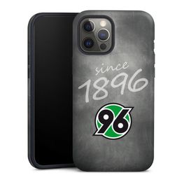 DeinDesign iPhone 12 Pro Handy Panzer Handyh&uuml;lle robuste Outdoor H&uuml;lle Schutzh&uuml;lle matt Hannover 96 H96 Official Licensed Product Tough Case
