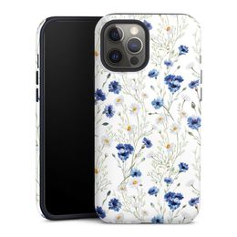 DeinDesign iPhone 12 Pro Handy Panzer Handyh&uuml;lle robuste Outdoor H&uuml;lle Schutzh&uuml;lle matt Flowers Muster Flower Tough Case