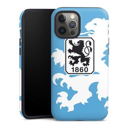 DeinDesign iPhone 12 Pro Handy Panzer Handyh&uuml;lle robuste Outdoor H&uuml;lle Schutzh&uuml;lle matt Coat Of Arms Tsv 1860 M&uuml;nchen Official Licensed Product Tough Case