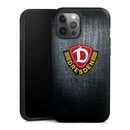 DeinDesign iPhone 12 Pro Handy Panzer Handyh&uuml;lle robuste Outdoor H&uuml;lle Schutzh&uuml;lle matt Sgd Official Licensed Product Sg Dynamo Dresden Tough Case