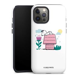 DeinDesign iPhone 12 Pro Handy Panzer Handyh&uuml;lle robuste Outdoor H&uuml;lle Schutzh&uuml;lle matt Snoopy Dog Official Licensed Product Tough Case