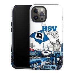 DeinDesign iPhone 12 Pro Handy Panzer Handyh&uuml;lle robuste Outdoor H&uuml;lle Schutzh&uuml;lle matt Ascent Hamburger Sv Official Licensed Product Tough Case