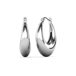 Rougemont Jewellery Ohrringe 'Creolen Ohrringe Limone' Damen Gr&ouml;&szlig;e One Size silber