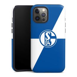 DeinDesign iPhone 12 Pro Handy Panzer Handyh&uuml;lle robuste Outdoor H&uuml;lle Schutzh&uuml;lle matt Official Licensed Product Fc Schalke 04 Bundesliga Tough Case