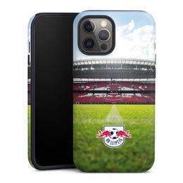 DeinDesign iPhone 12 Pro Handy Panzer Handyh&uuml;lle robuste Outdoor H&uuml;lle Schutzh&uuml;lle matt Official Licensed Product Stadium Rb Leipzig Tough Case