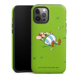 DeinDesign iPhone 12 Pro Handy Panzer Handyh&uuml;lle robuste Outdoor H&uuml;lle Schutzh&uuml;lle matt Official Licensed Product Asterix Obelix Tough Case
