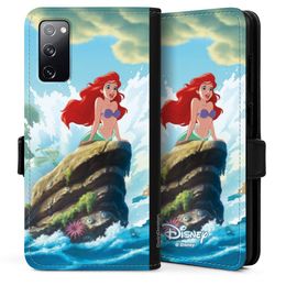 DeinDesign Galaxy S20 Handy Klapph&uuml;lle Handyh&uuml;lle aus Kunst Leder schwarz Flip Case Official Licensed Product Arielle Die Meerjungfrau Mermaid Sideflip mit 