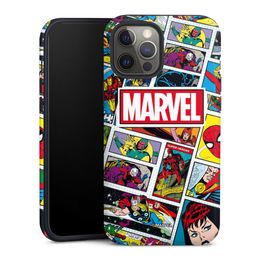 DeinDesign iPhone 12 Pro Handy Panzer Handyh&uuml;lle robuste Outdoor H&uuml;lle Schutzh&uuml;lle matt Muster Comic Marvel Tough Case
