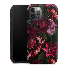 DeinDesign iPhone 12 Pro Handy Panzer Handyh&uuml;lle robuste Outdoor H&uuml;lle Schutzh&uuml;lle matt Blossom Flowers Rose Tough Case