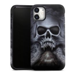 DeinDesign iPhone 11 Handy Panzer Handyh&uuml;lle robuste Outdoor H&uuml;lle Schutzh&uuml;lle matt Halloween Totenkopf Skull Tough Case