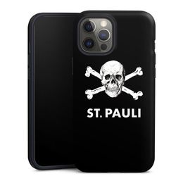 DeinDesign iPhone 12 Pro Handy Panzer Handyh&uuml;lle robuste Outdoor H&uuml;lle Schutzh&uuml;lle matt Totenkopf Fc St. Pauli Official Licensed Product Tough Case