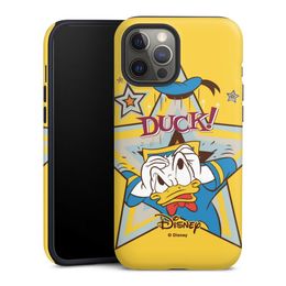 DeinDesign iPhone 12 Pro Handy Panzer Handyh&uuml;lle robuste Outdoor H&uuml;lle Schutzh&uuml;lle matt Donald Duck Disney Official Licensed Product Tough Case