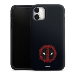 DeinDesign iPhone 11 Handy Panzer Handyh&uuml;lle robuste Outdoor H&uuml;lle Schutzh&uuml;lle matt Deadpool Marvel Logo Tough Case