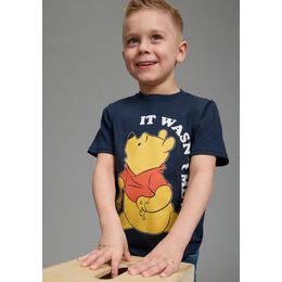 Kidsworld T-Shirt Jungen Gr&ouml;&szlig;e 128/134 marine / gelb / rot / wei&szlig;