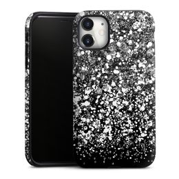 DeinDesign iPhone 11 Handy Panzer Handyh&uuml;lle robuste Outdoor H&uuml;lle Schutzh&uuml;lle matt Glitzer Snowflake Muster Tough Case