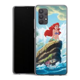 DeinDesign Galaxy A32 4G Handy Silikon H&uuml;lle Case transparent Handyh&uuml;lle Official Licensed Product Arielle Die Meerjungfrau Mermaid Silikon Case
