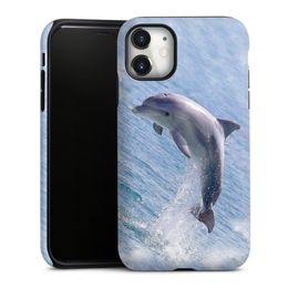 DeinDesign iPhone 11 Handy Panzer Handyh&uuml;lle robuste Outdoor H&uuml;lle Schutzh&uuml;lle matt Dolphin Wale Ocean Tough Case