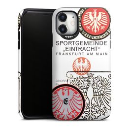 DeinDesign iPhone 11 Handy Panzer Handyh&uuml;lle robuste Outdoor H&uuml;lle Schutzh&uuml;lle matt Retro Eintracht Frankfurt Official Licensed Product Tough Case