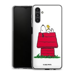 DeinDesign Galaxy A13 5G Handy Silikon H&uuml;lle Case transparent Handyh&uuml;lle Snoopy Peanuts Official Licensed Product Silikon Case