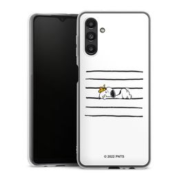 DeinDesign Galaxy A13 5G Handy Silikon H&uuml;lle Case transparent Handyh&uuml;lle Snoopy Dog Peanuts Silikon Case