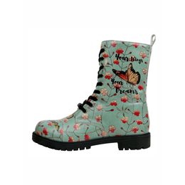 DOGO Schn&uuml;rstiefel 'DOGO Zipsy - Your Wings, Your Dreams' Damen Gr&ouml;&szlig;e 37 gr&uuml;n Winterschuhe