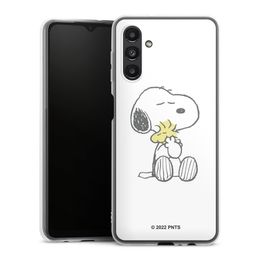 DeinDesign Galaxy A13 5G Handy Silikon H&uuml;lle Case transparent Handyh&uuml;lle Snoopy Love Peanuts Silikon Case