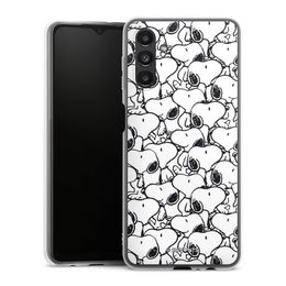 DeinDesign Galaxy A13 5G Handy Silikon H&uuml;lle Case transparent Handyh&uuml;lle Peanuts Snoopy Muster Silikon Case