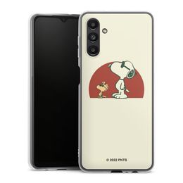 DeinDesign Galaxy A13 5G Handy Silikon H&uuml;lle Case transparent Handyh&uuml;lle Snoopy Official Licensed Product Kindheit Silikon Case