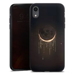 DeinDesign iPhone Xr Handy Silikon H&uuml;lle Case schwarz Handyh&uuml;lle Full Moon Moon Light