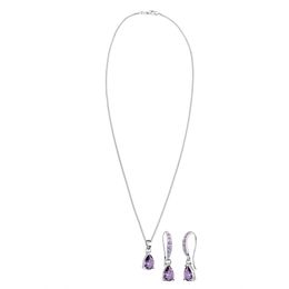 Elli Schmuckset Damen Gr&ouml;&szlig;e One Size violettblau / silber