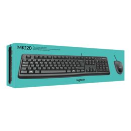 Logitech Tastatur/Maus Set USB,1000dpi MK120 sw (52-990-027)