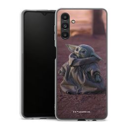 DeinDesign Galaxy A13 5G Handy Silikon H&uuml;lle Case transparent Handyh&uuml;lle The Child Star Wars Baby Yoda Silikon Case