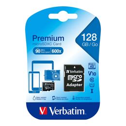 Verbatim microSDXC Card 128GB Premium,Class10,U1 44085 (15-020-314)